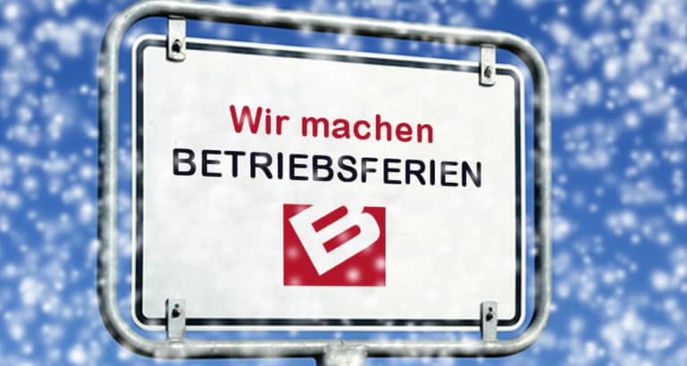 Betriebsferien vom 24.12.2021 bis 09.01.2022 - BECKS Absperrtechnik